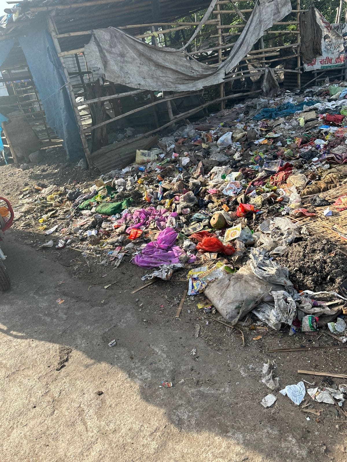 भालूबासा से छायानगर तक कूड़े का ढेर, गंदगी देख भड़के सरयू - The Photon News